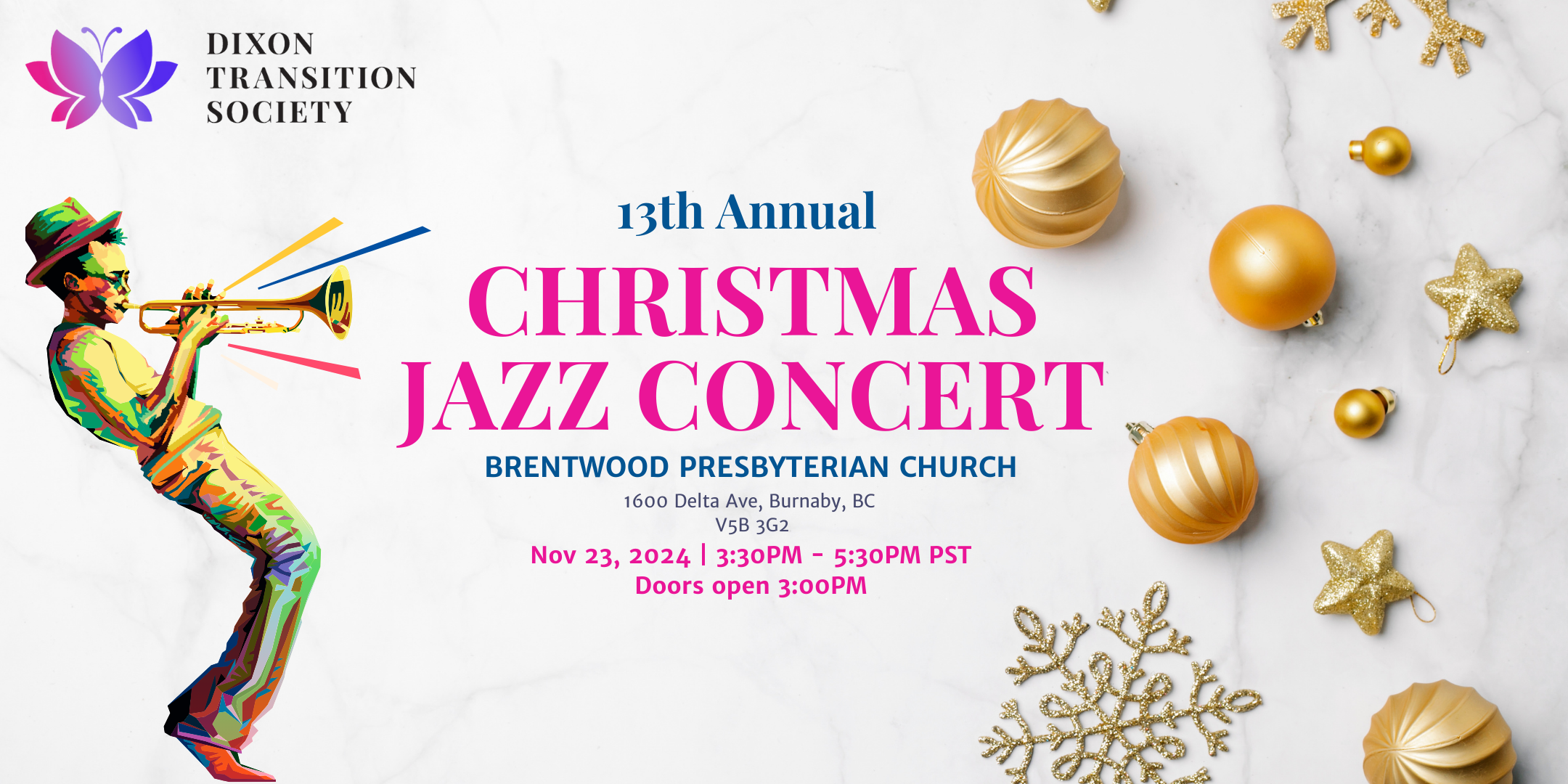 Christmas Jazz Concert 2024 Eventbrite Poster – Dixon Transition Society